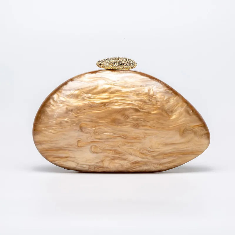 Honey Shell Minaudière – Roop by Rania